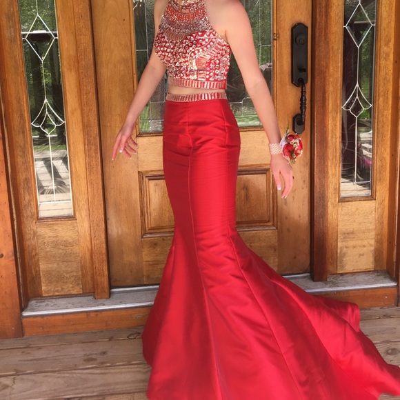 Rachel Allan | Dresses | Red Rachel Allen Prom Dress | Poshmark